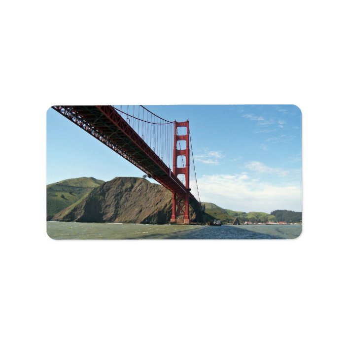 The Golden Gate bridge Label | Zazzle.com