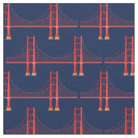 San Francisco-Golden Gate Bridge Fabric | Zazzle