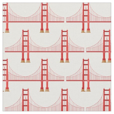 San Francisco-Golden Gate Bridge Fabric | Zazzle