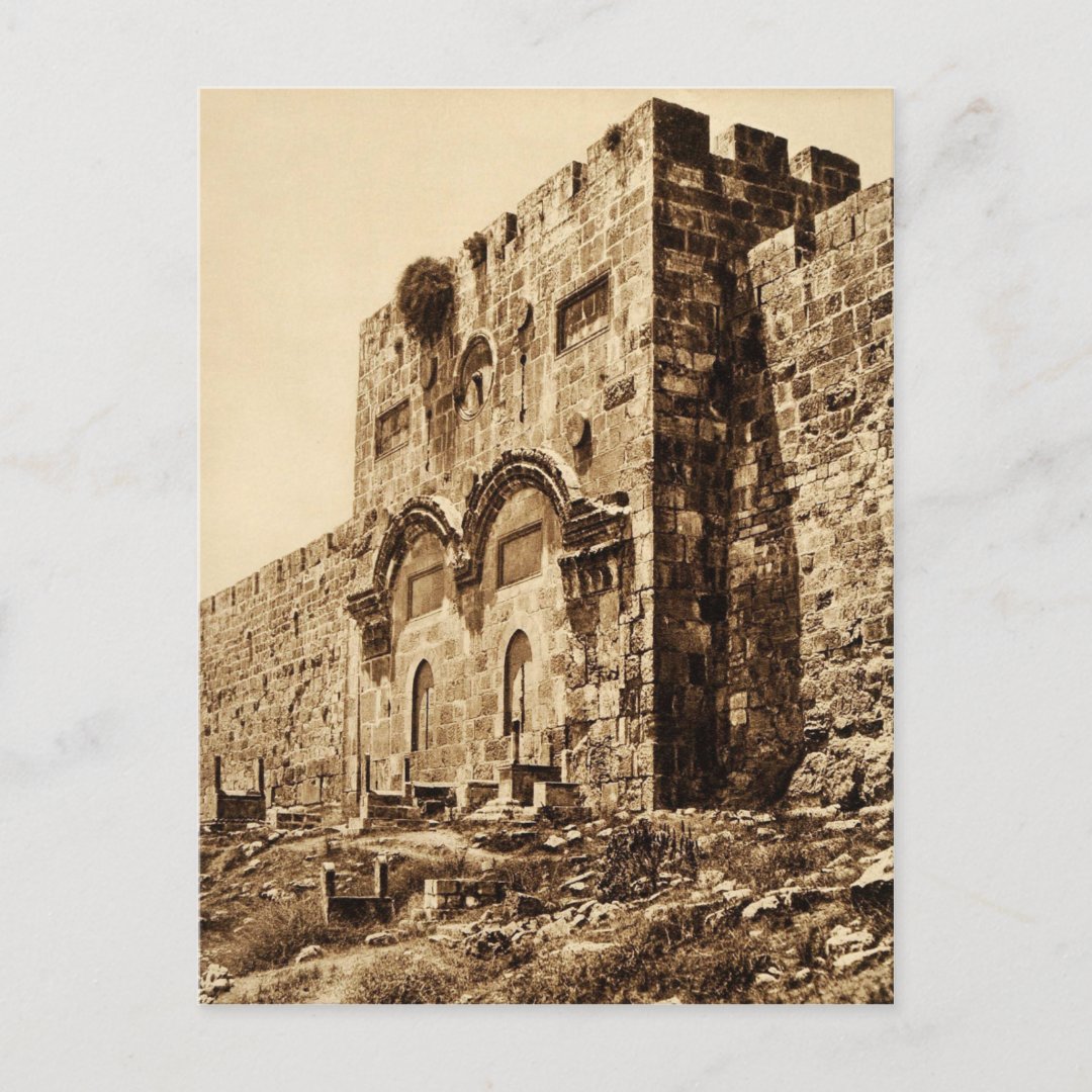 The Golden Gate in Jerusalem Postcard | Zazzle