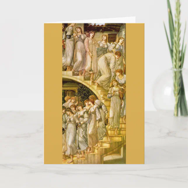 "The Golden Stairs", by Edward Burne-Jones Card | Zazzle