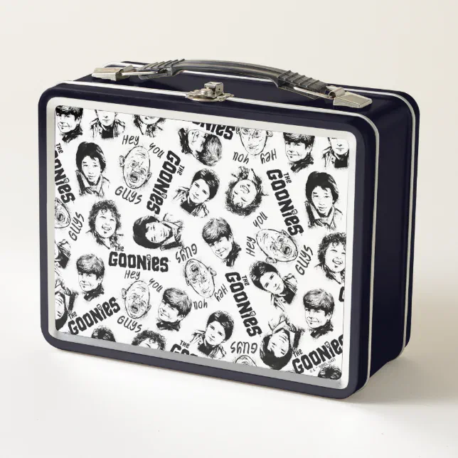 The Goonies Characters Pattern Metal Lunch Box | Zazzle