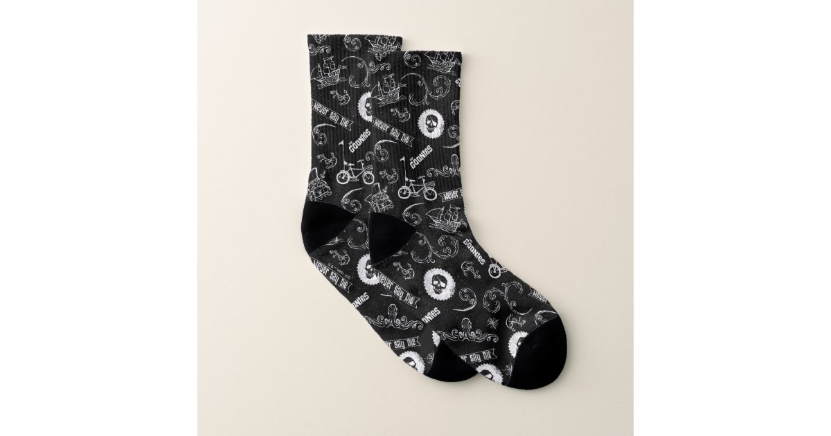 The Goonies Icons Pattern Socks | Zazzle