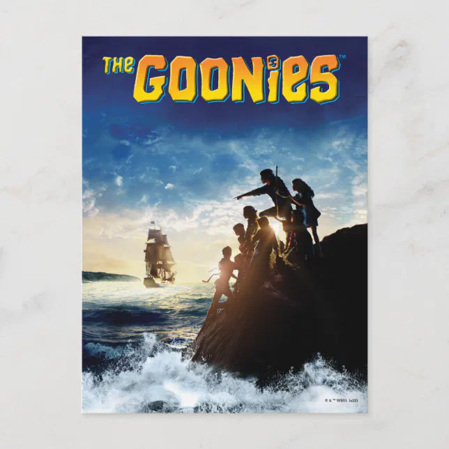The Goonies Pirate Ship Theatrical Art Postcard | Zazzle
