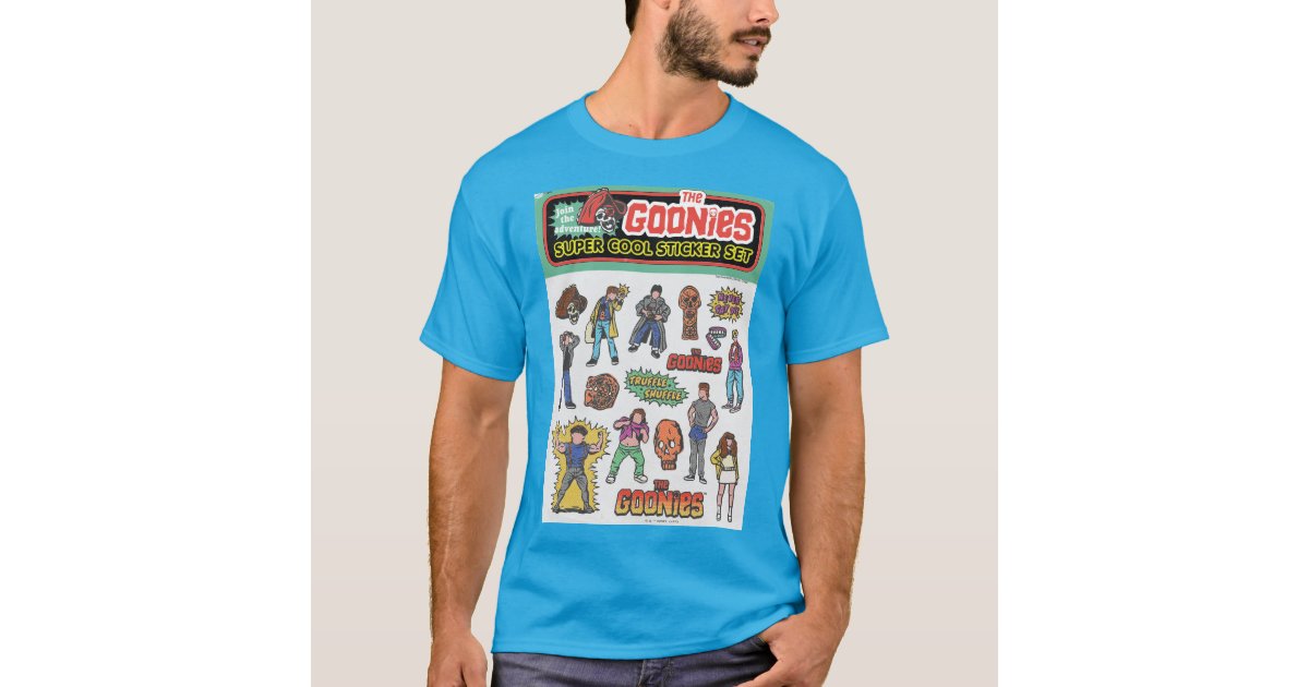 The Goonies Retro Sticker Sheet Graphic T-Shirt | Zazzle
