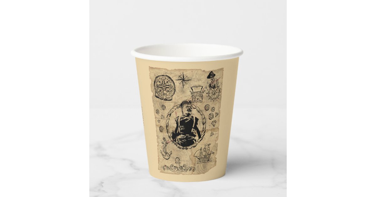 The Goonies Sloth Treasure Map Paper Cups | Zazzle