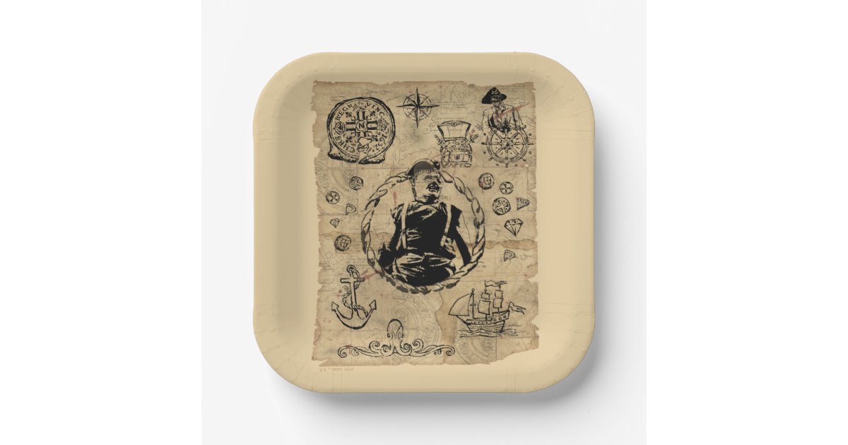 The Goonies Sloth Treasure Map Paper Plates | Zazzle