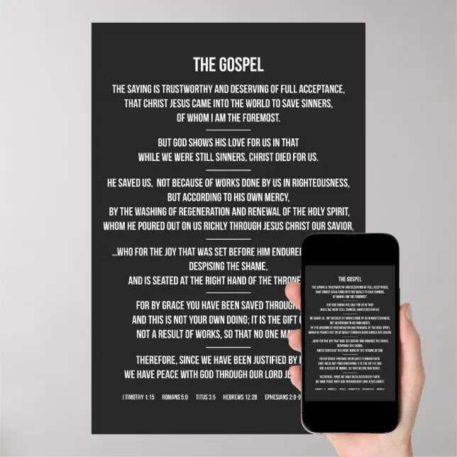 The Gospel Poster | Zazzle