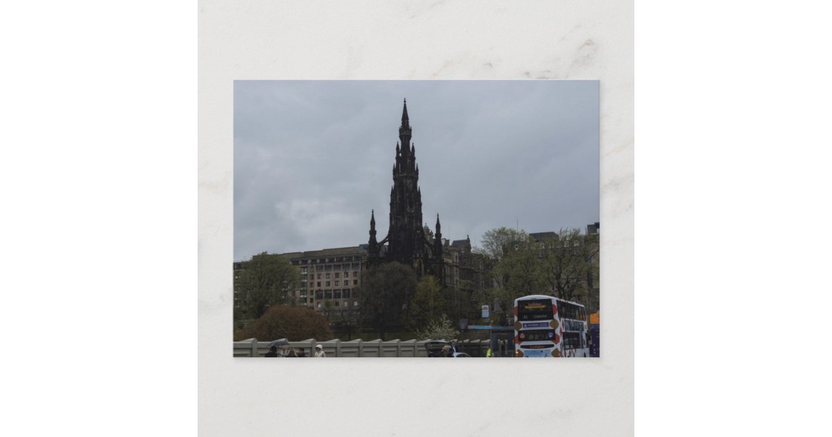 The Gothic Scott Monument in Edinburgh Postcard | Zazzle