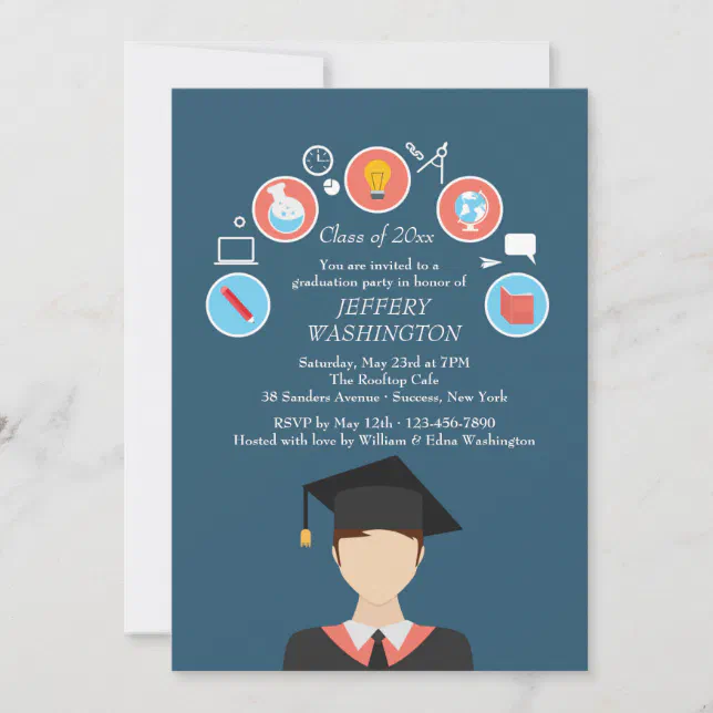 The Graduate Graduation Invitation | Zazzle