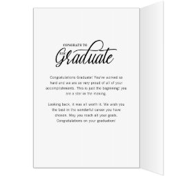 The Graduate Script Photo Magazine Fun Graduation Card | Zazzle