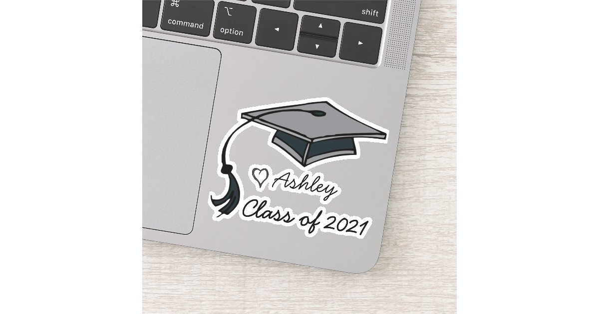 The Graduation Year Custom Name Personalized Sticker | Zazzle