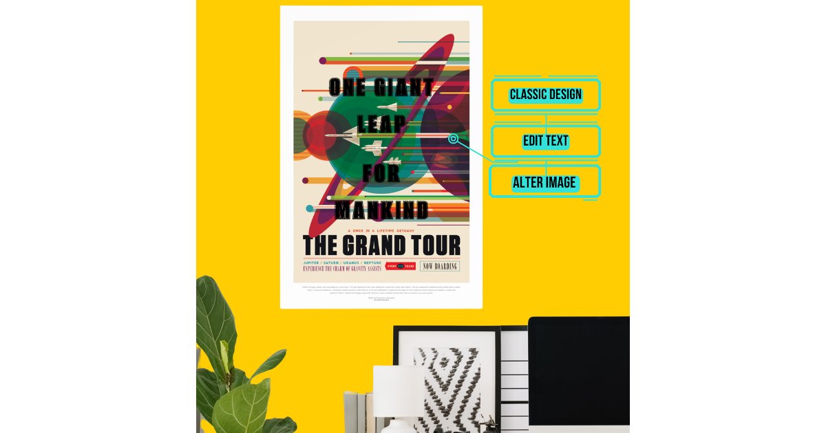 The Grand Tour - Space Tourism Poster | Zazzle
