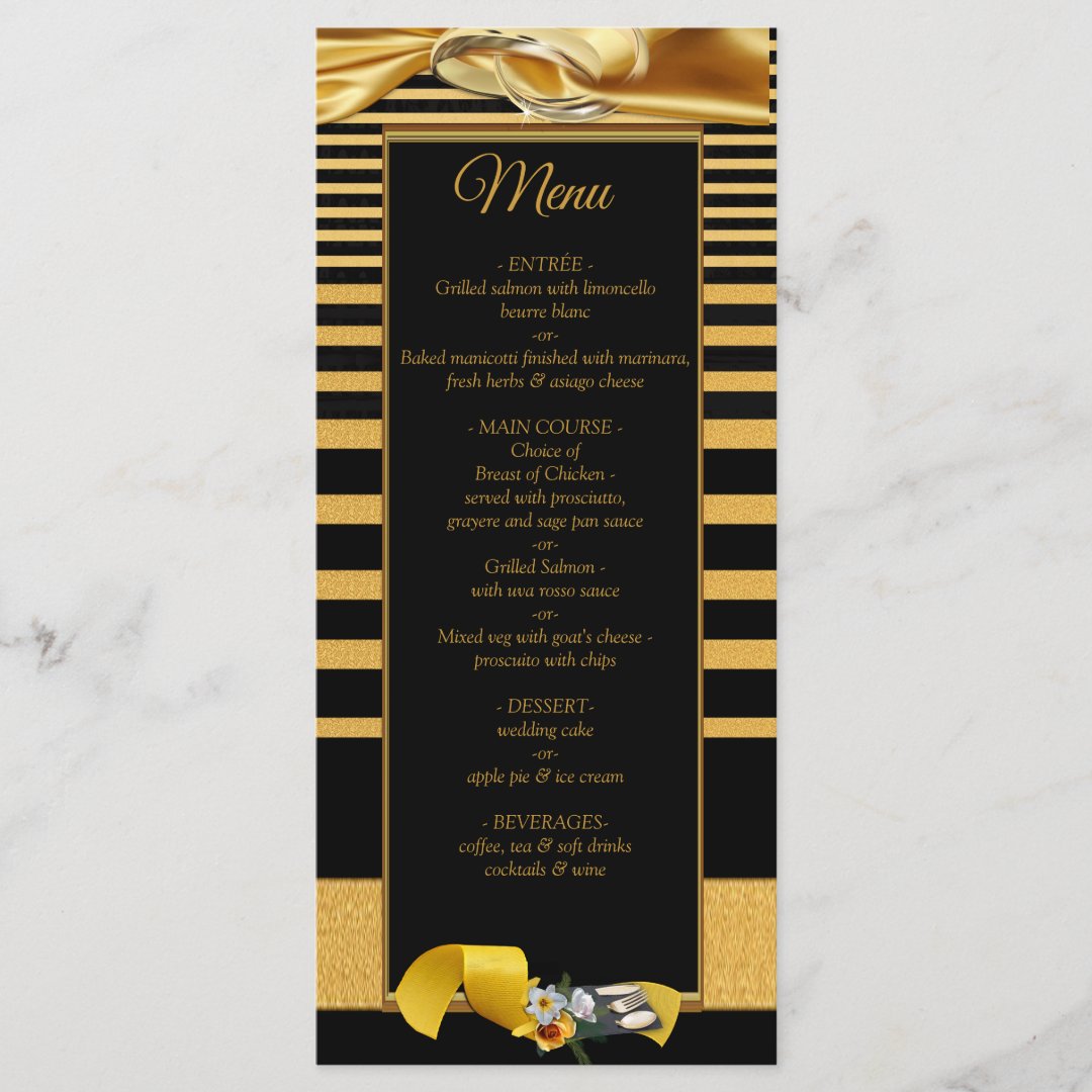 The Great Gatsby Inspiration Menu | Zazzle