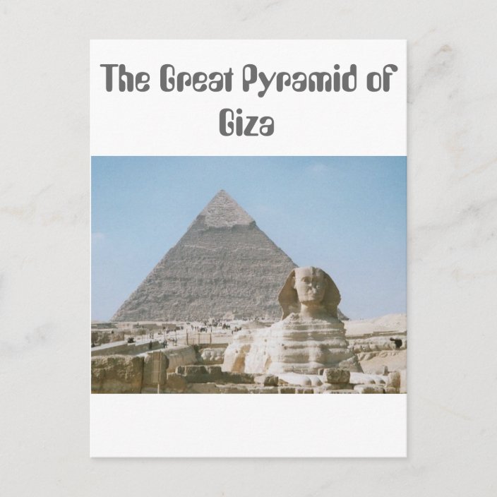 The Great Pyramid of Giza Postcard | Zazzle.com