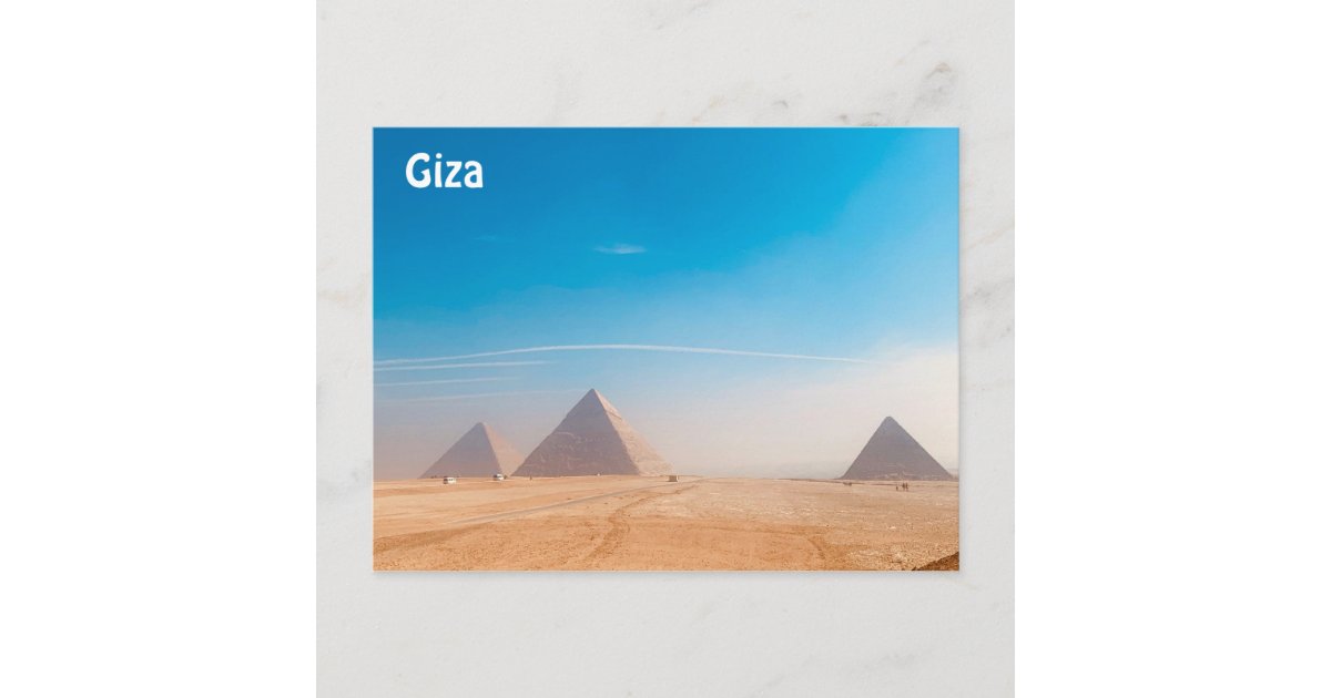 The Great Pyramids of Giza - Egypt Postcard | Zazzle