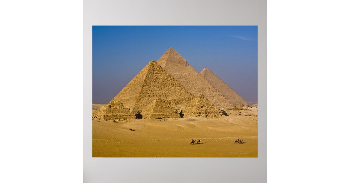 The Great Pyramids of Giza, Egypt Poster | Zazzle