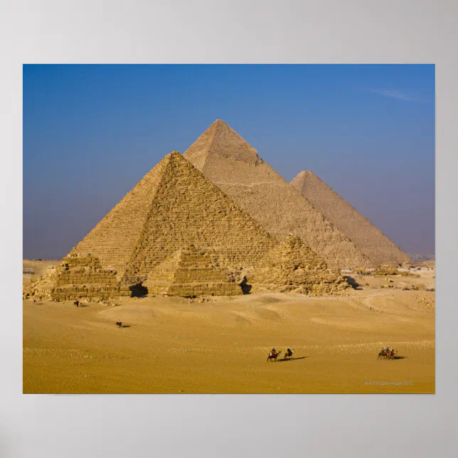 The Great Pyramids of Giza, Egypt Poster | Zazzle