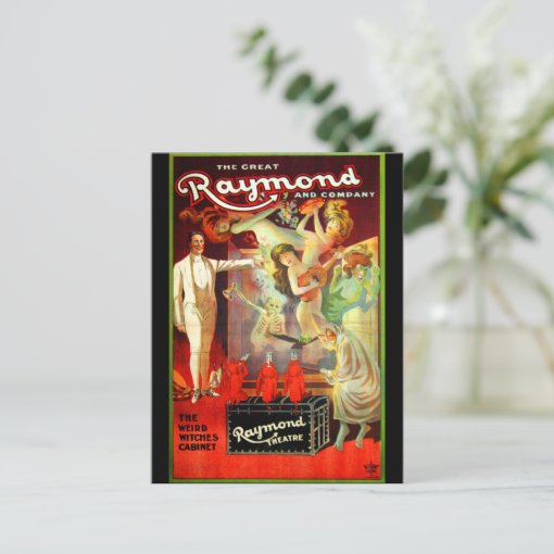 The Great Raymond! Postcard | Zazzle