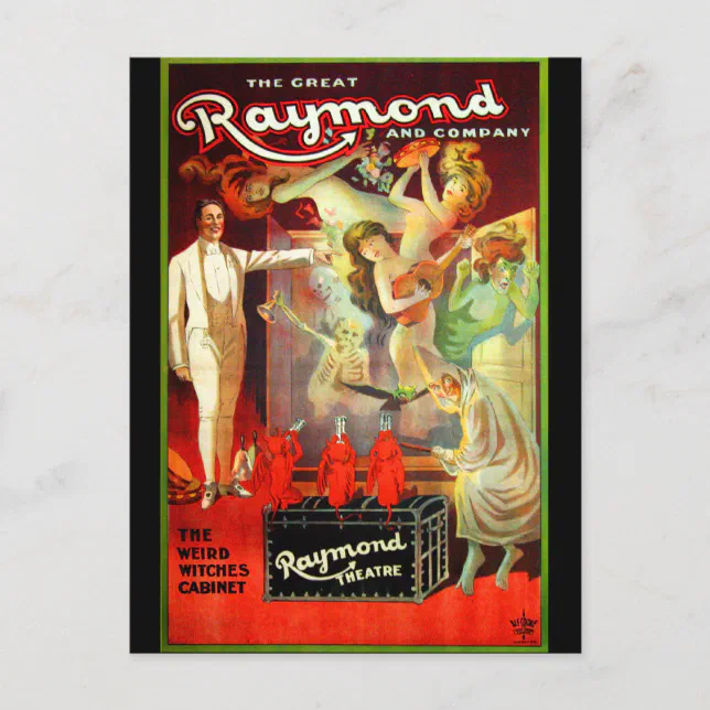The Great Raymond! Postcard | Zazzle