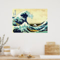 The Great Wave Bright Version High Resolution Art Poster | Zazzle