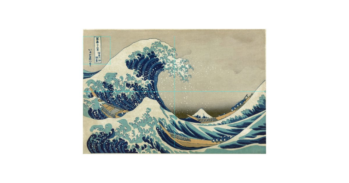 The Great Wave Fabric | Zazzle