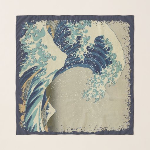 The Great Wave off Kanagawa (神奈川沖浪裏) Scarf | Zazzle
