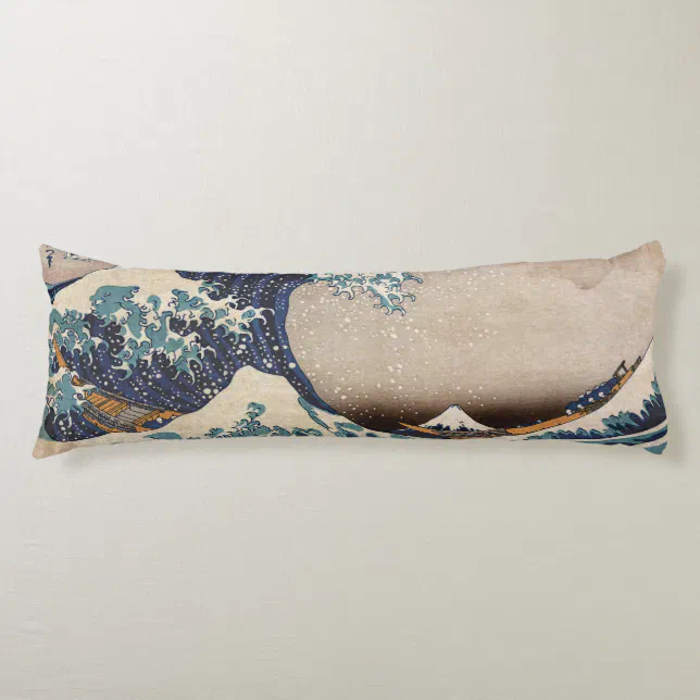 The Great Wave off Kanagawa Body Pillow | Zazzle