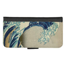 The Great Wave off Kanagawa iPhone Wallet Case | Zazzle