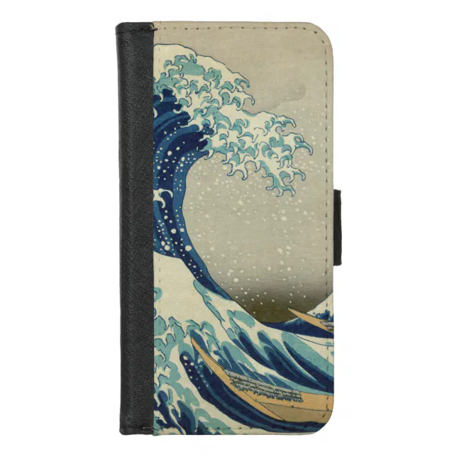 The Great Wave off Kanagawa iPhone Wallet Case | Zazzle