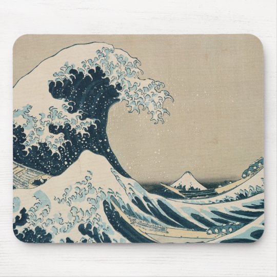 The Great Wave off Kanagawa Mouse Pad | Zazzle.com