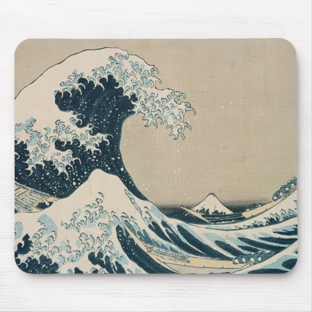 The Great Wave off Kanagawa Mouse Pad | Zazzle