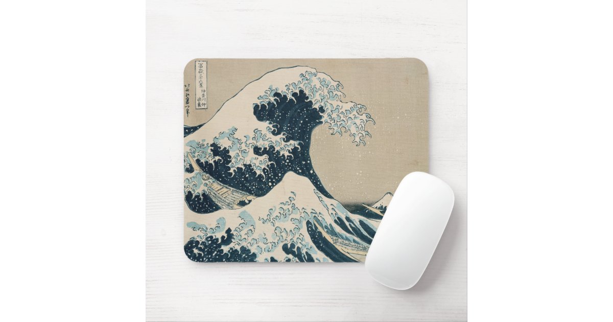 The Great Wave off Kanagawa Mouse Pad | Zazzle