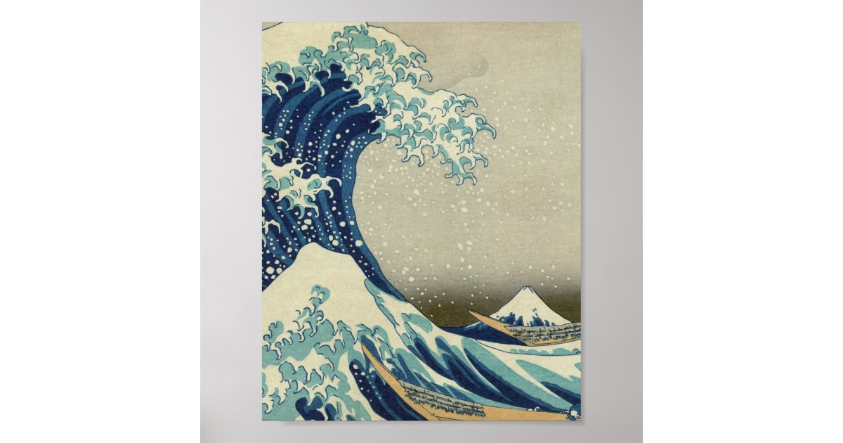 The Great Wave off Kanagawa Poster | Zazzle