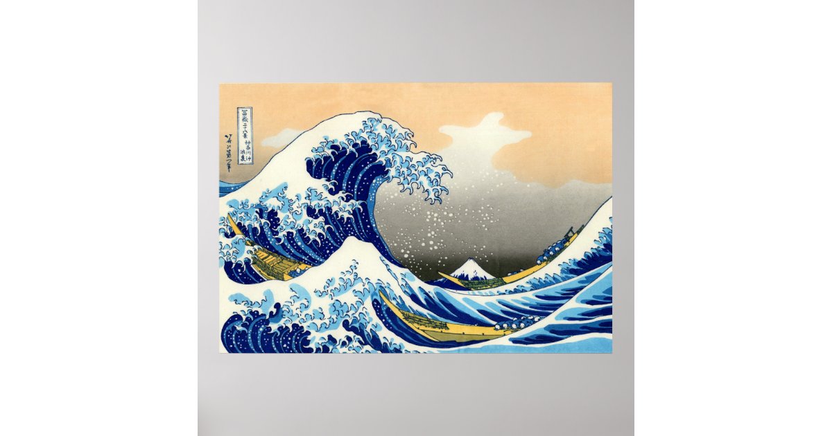 The Great Wave Poster | Zazzle