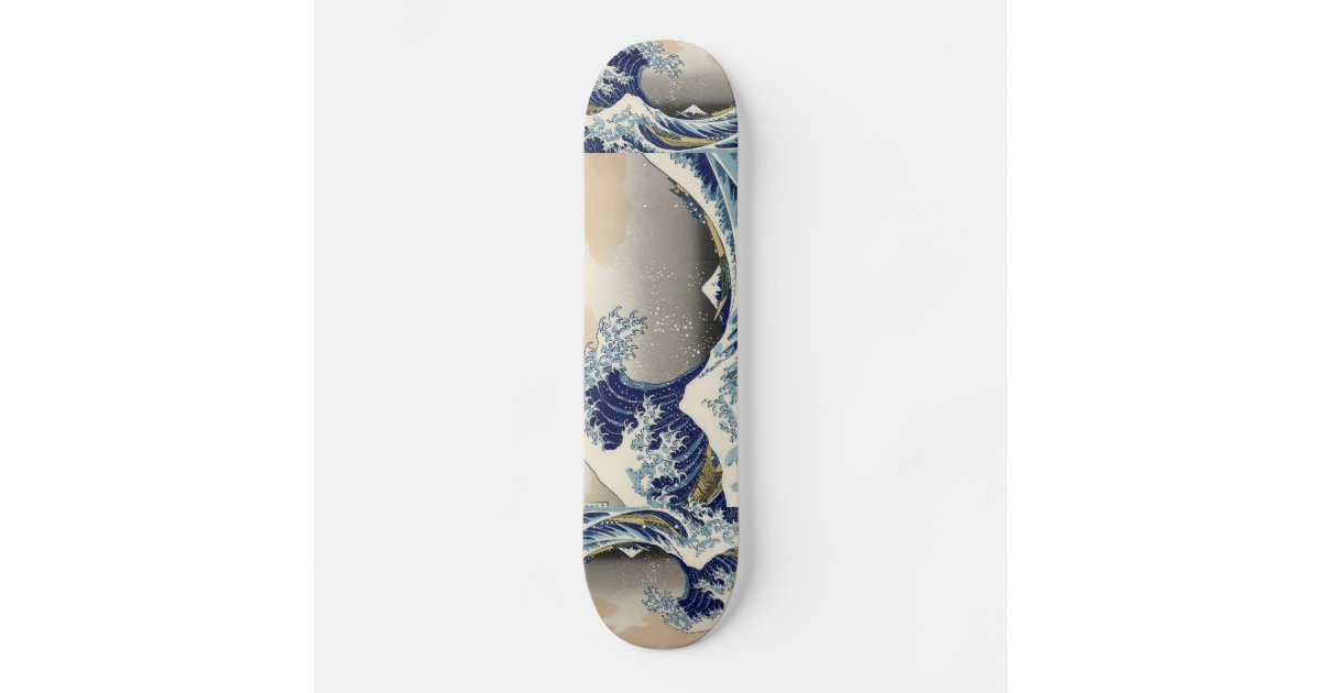 the great wave skateboard deck | Zazzle