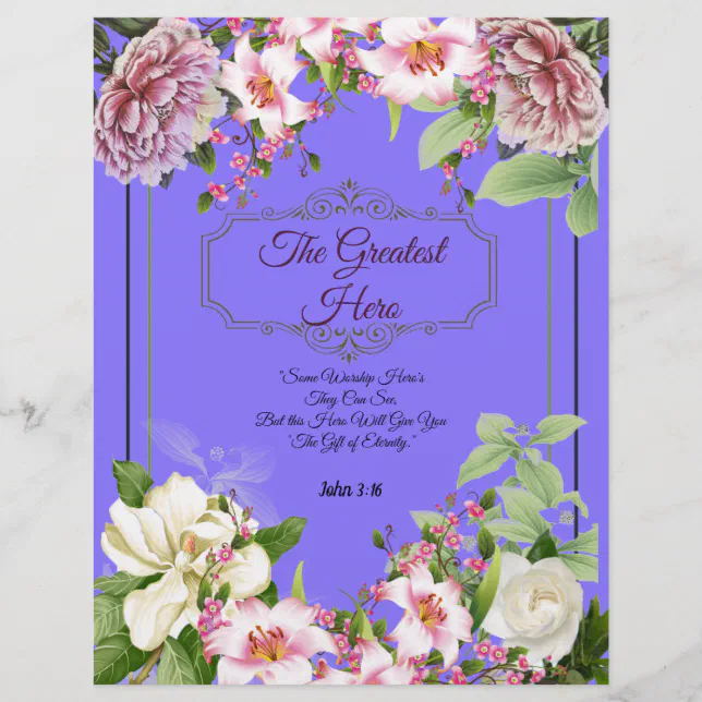 The Greatest Hero Poem Personalized Paper | Zazzle