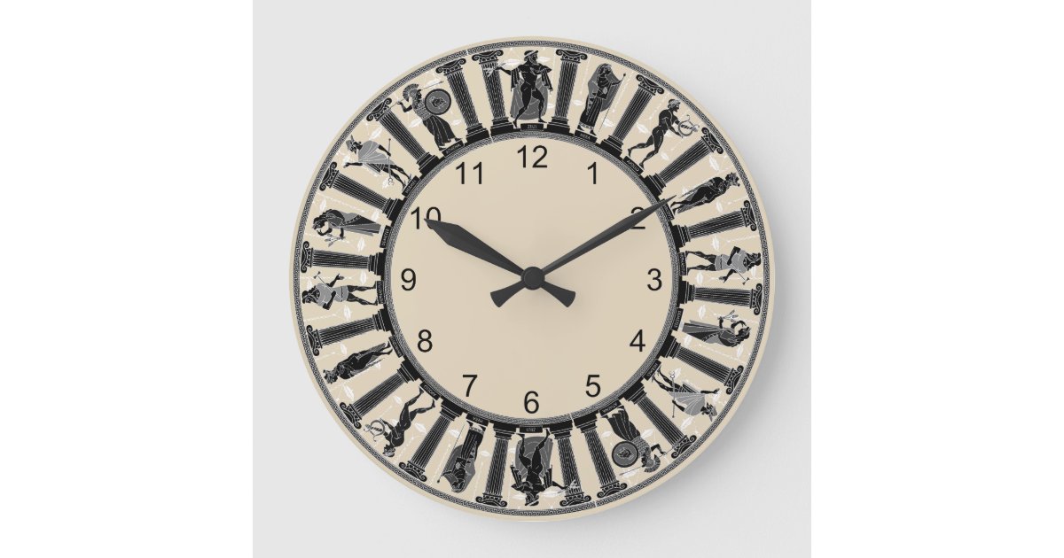 The Greek Deities Wall Clock | Zazzle