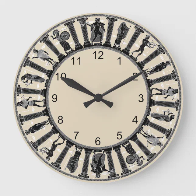 The Greek Deities Wall Clock | Zazzle