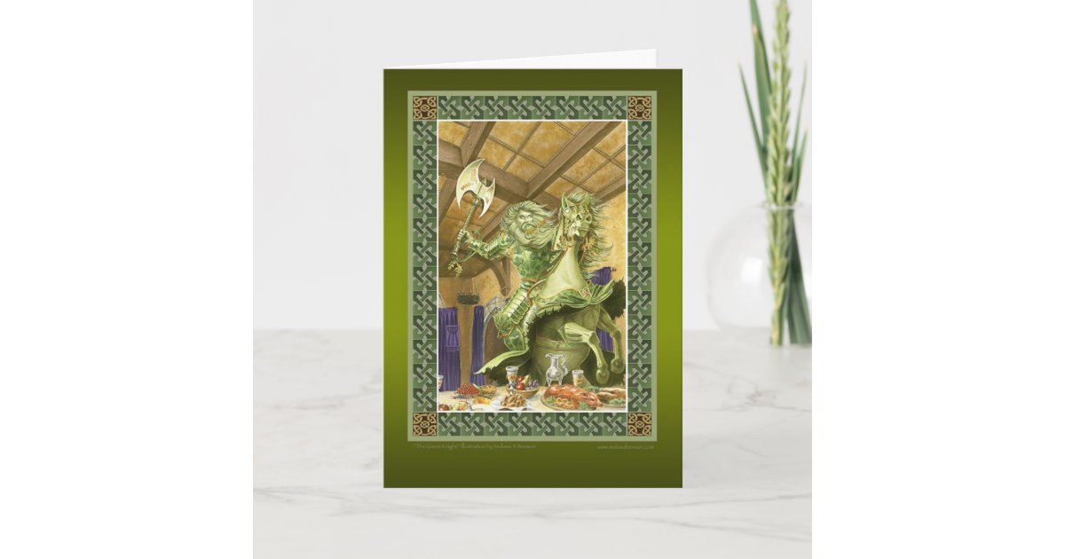 The Green Knight Greeting Card | Zazzle