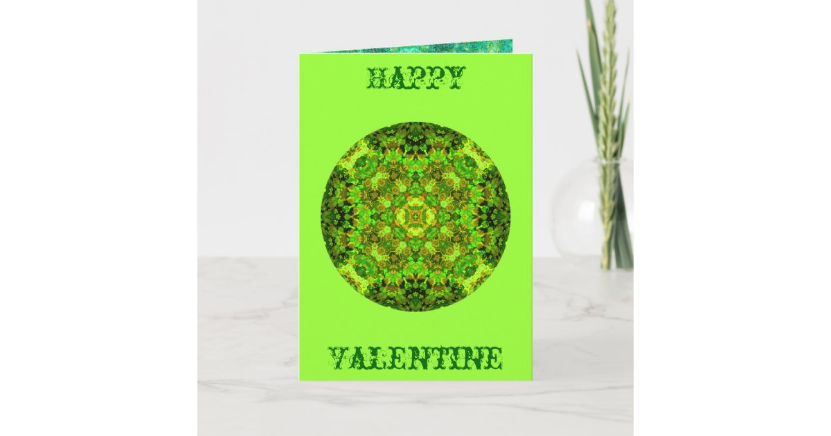 The "Green" Valentine Card | Zazzle