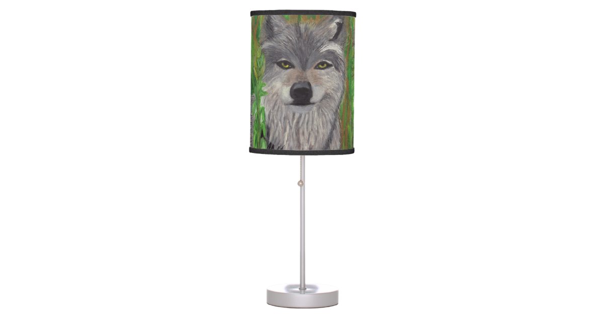 THE GREY WOLF lamp shade | Zazzle
