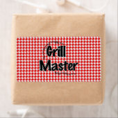 The Grill Master w/Picnic Table & Ants Label | Zazzle