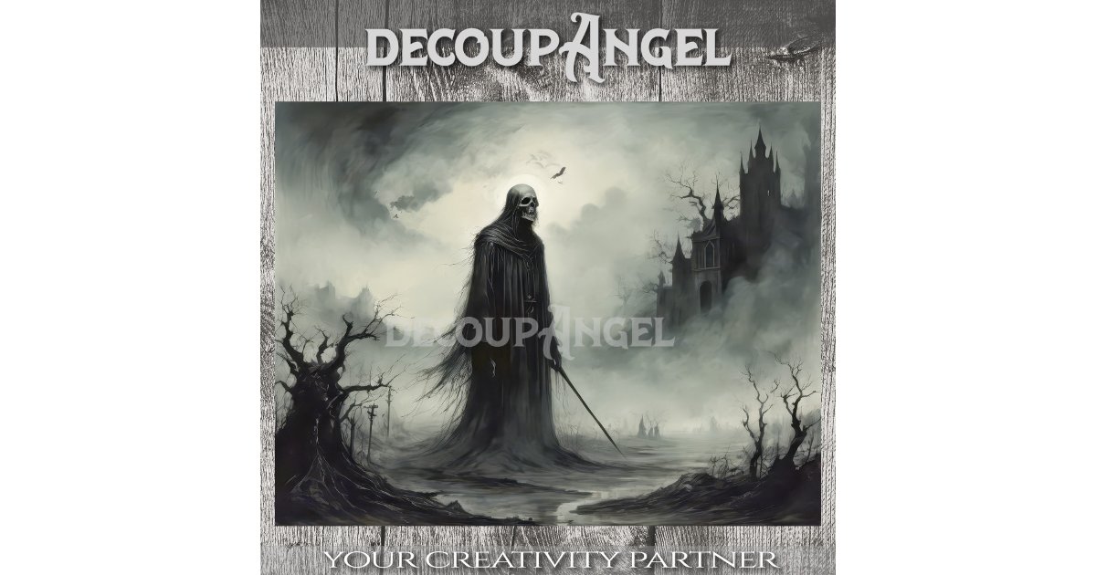The Grim Reaper - Decoupage - Tissue Paper | Zazzle