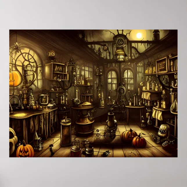 The Halloween Lab Poster | Zazzle