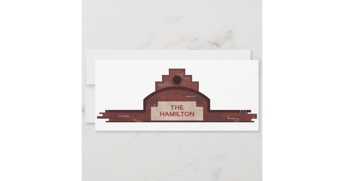 the hamilton building invitation | Zazzle