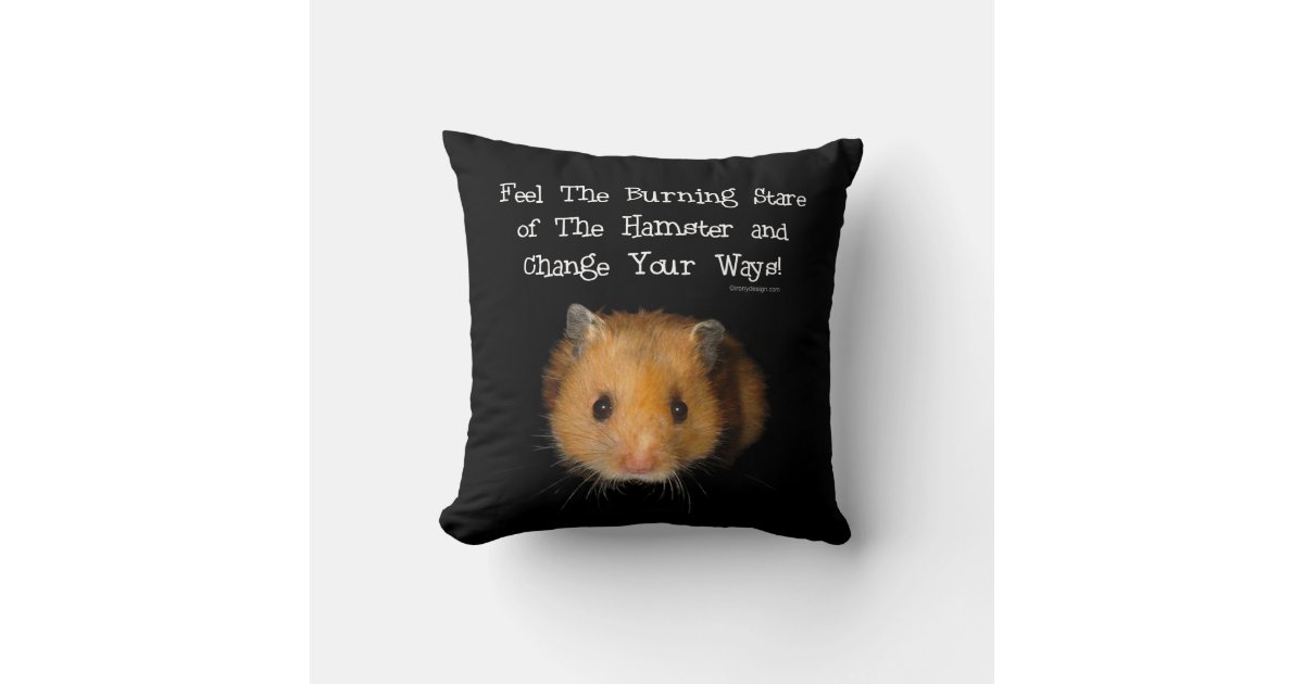 The Hamster Throw Pillow | Zazzle