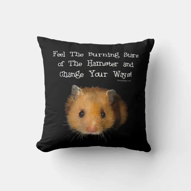 The Hamster Throw Pillow | Zazzle
