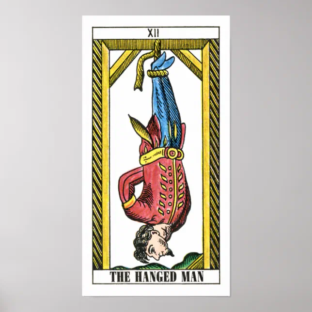 The Hanged Man Tarot Card Poster | Zazzle