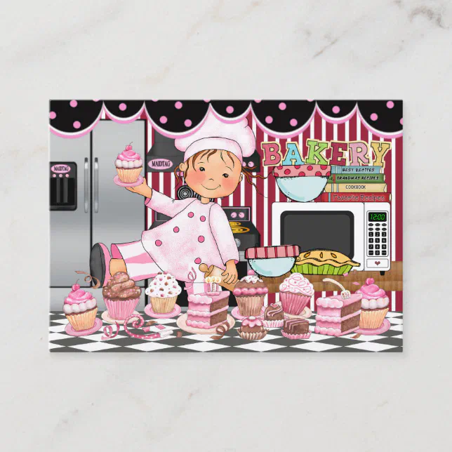 The Happy Chef / Caterer / Bakery - SRF Business Card | Zazzle